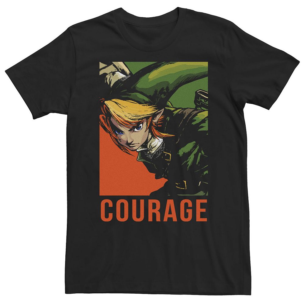 Big & Tall Zelda Link Courage Portrait Poster Tee