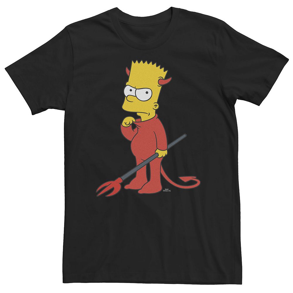 Big & Tall The Simpsons Devil Bart Portrait Tee