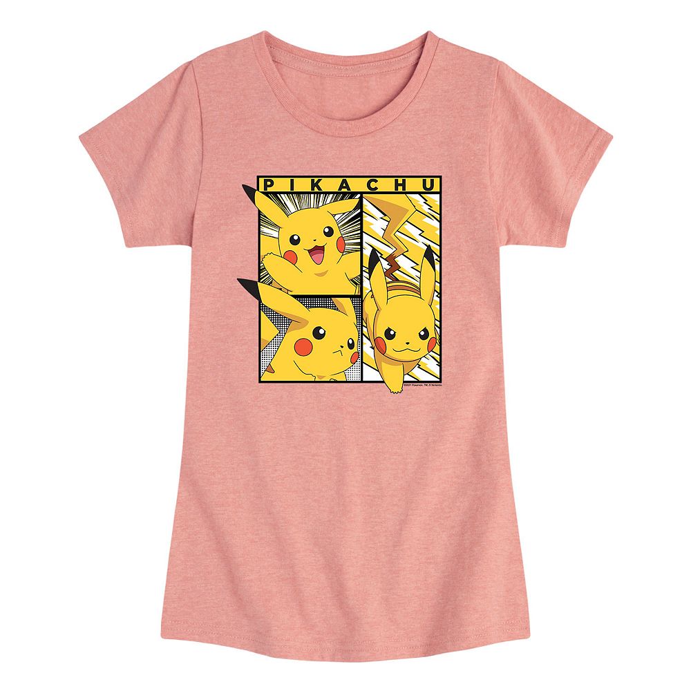 Girls 7-16 Pokemon Pikachu Poses Graphic Tee