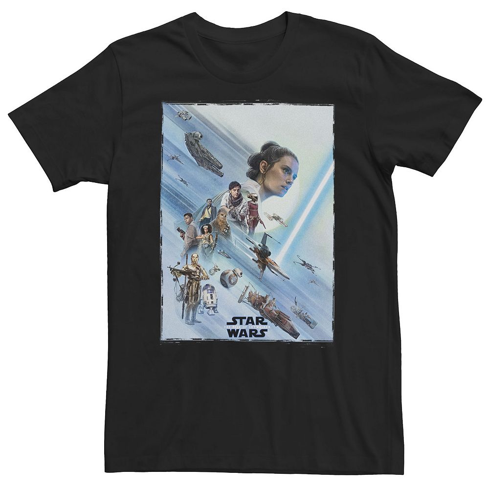 Big & Tall Star Wars The Rise of Skywalker Rey Poster Tee