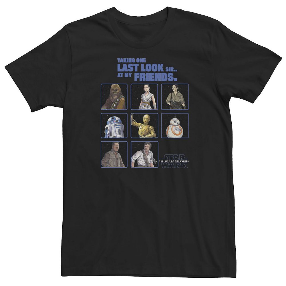 Big & Tall Star Wars: The Rise Of Skywalker One Last Look Group Panels Tee