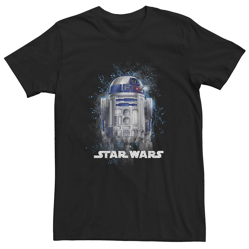 Big & Tall Star Wars R2-D2 Paint Splatter Portrait Tee