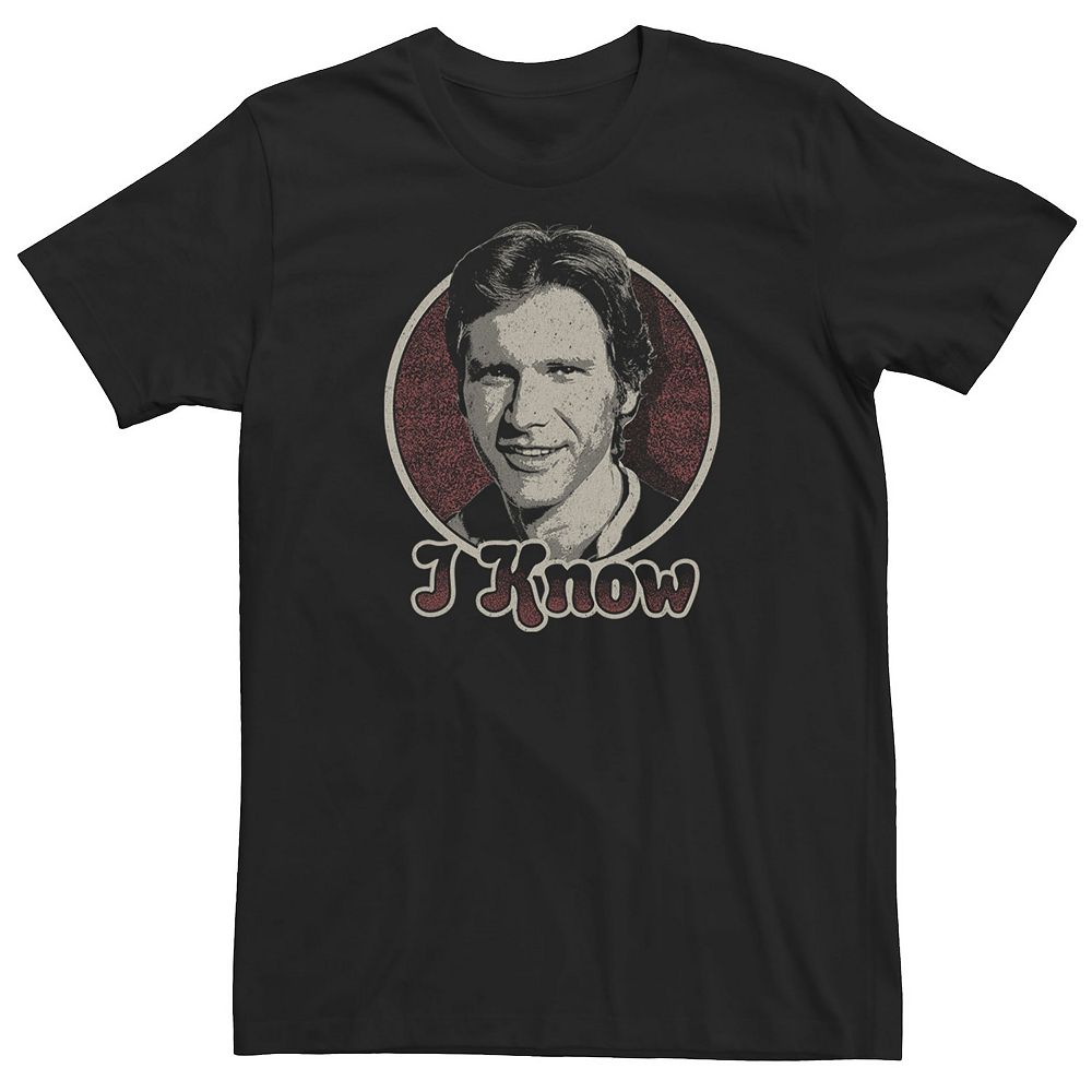 Big & Tall Star Wars Han Solo He Knows Tee