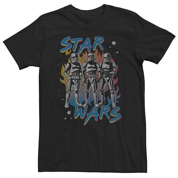 Big & Tall Star Wars Stormtroopers Flame Portrait Tee