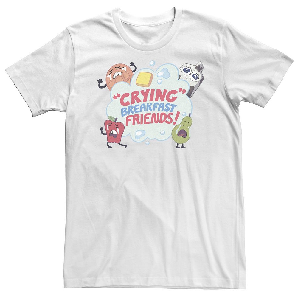 Big & Tall Cartoon Network Steven Universe Crying Breakfast Friends Tee
