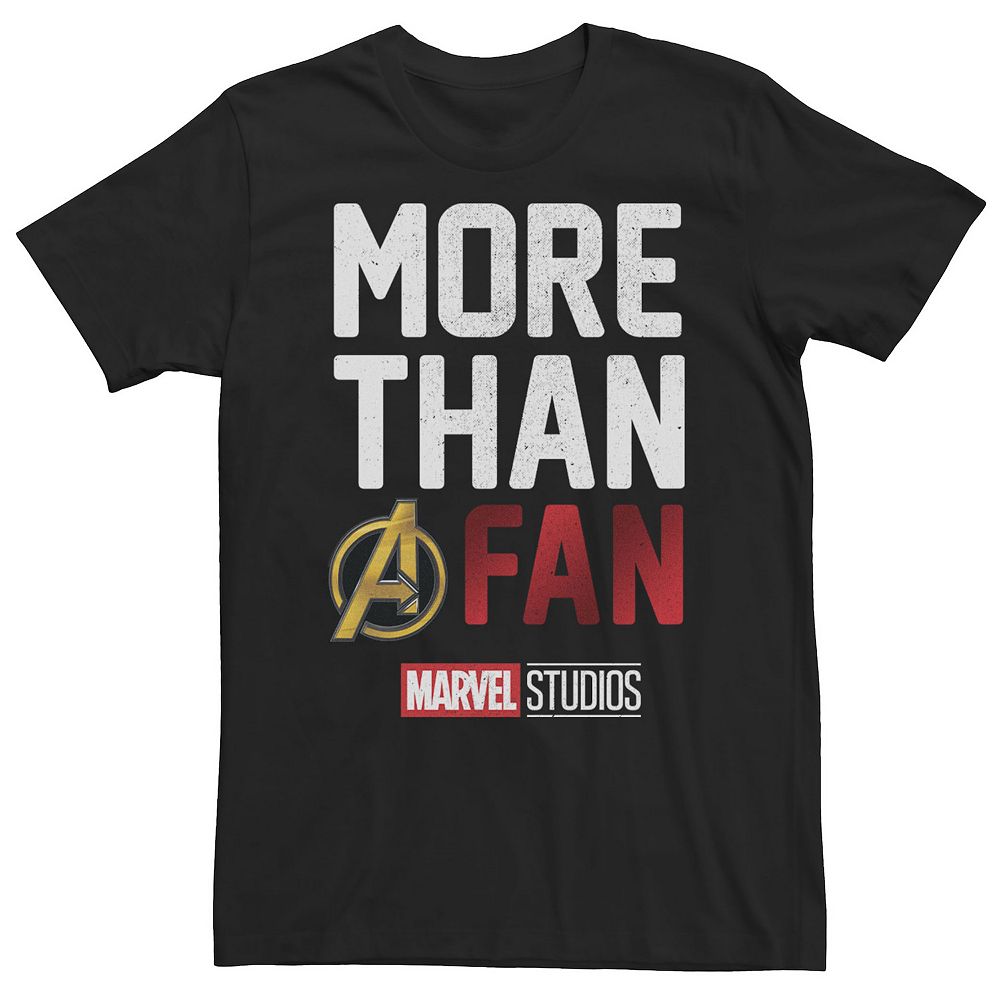 Big & Tall Marvel Studios More Than A Fan 10th Anniversary Tee