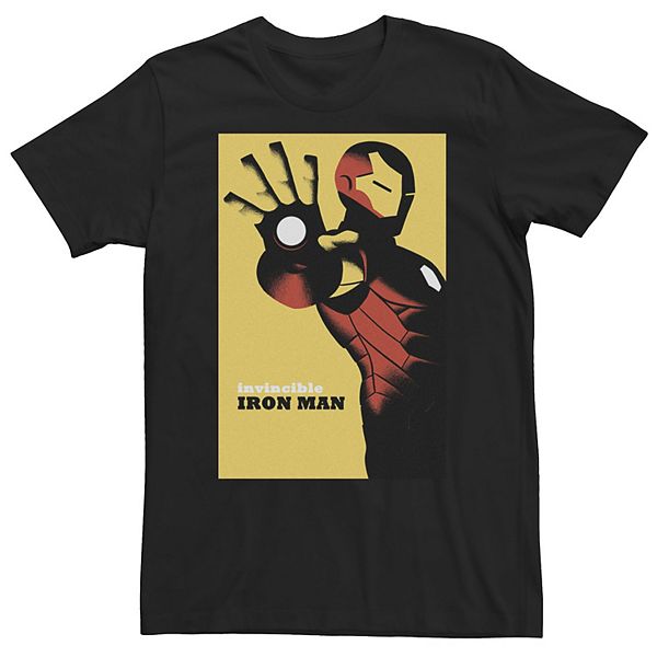 Big & Tall Marvel Avengers Iron Man Golden Invincible Tee