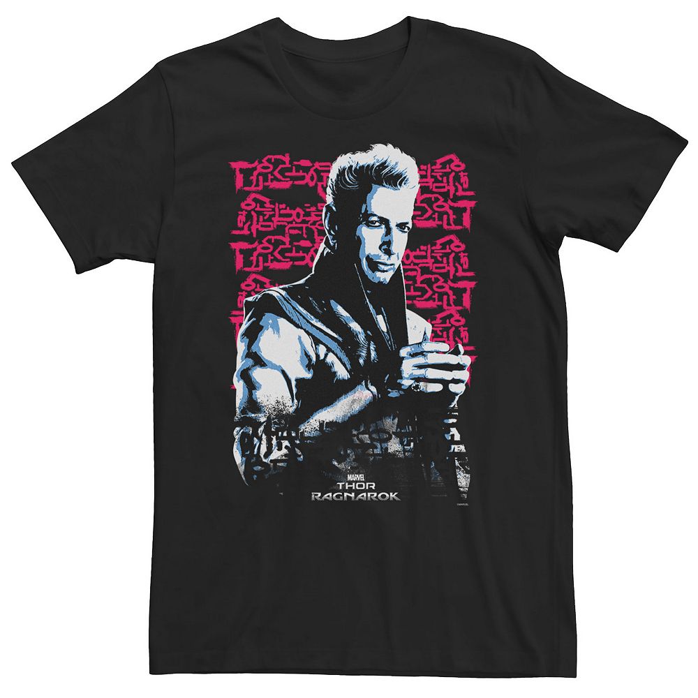 Big & Tall Marvel Thor Ragnarok The Grandmaster Tonal Glyphs Tee