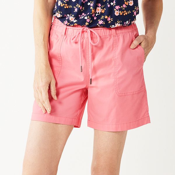 Womens Croft And Barrow® Pull On Utility Shorts