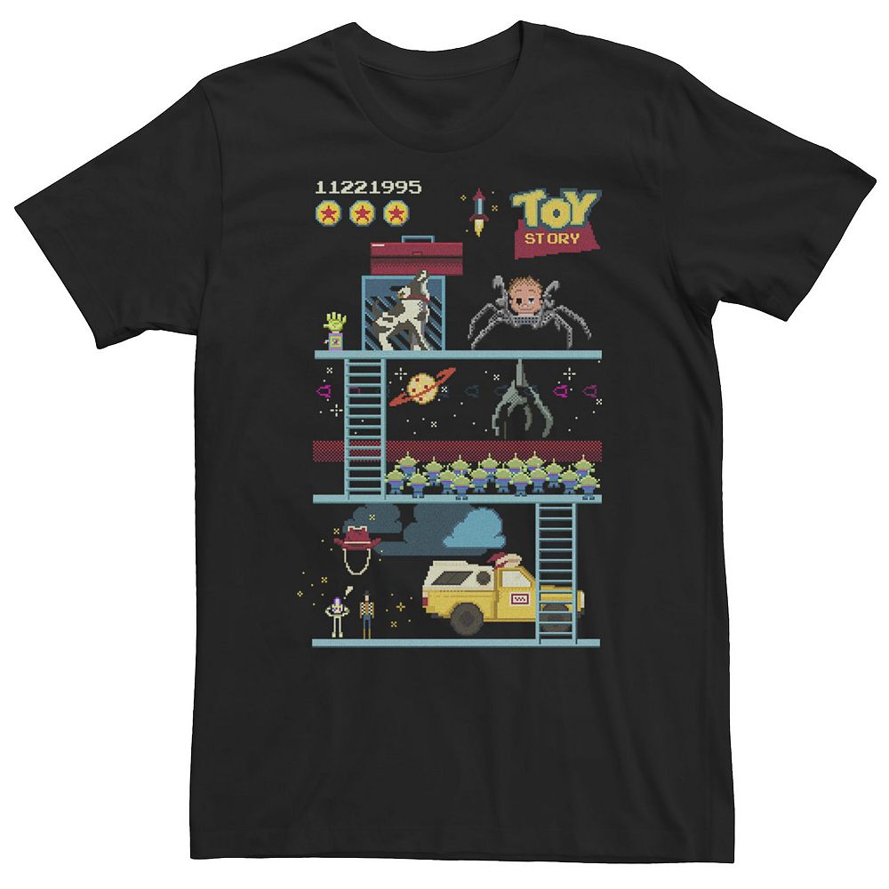 Big & Tall Disney / Pixar Toy Story 8-Bit Video Game Scene Tee