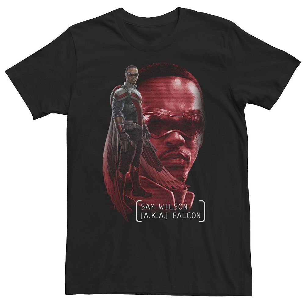 Big & Tall Marvel Falcon & The Winter Soldier Sam Wilson AKA Falcon V2 Tee