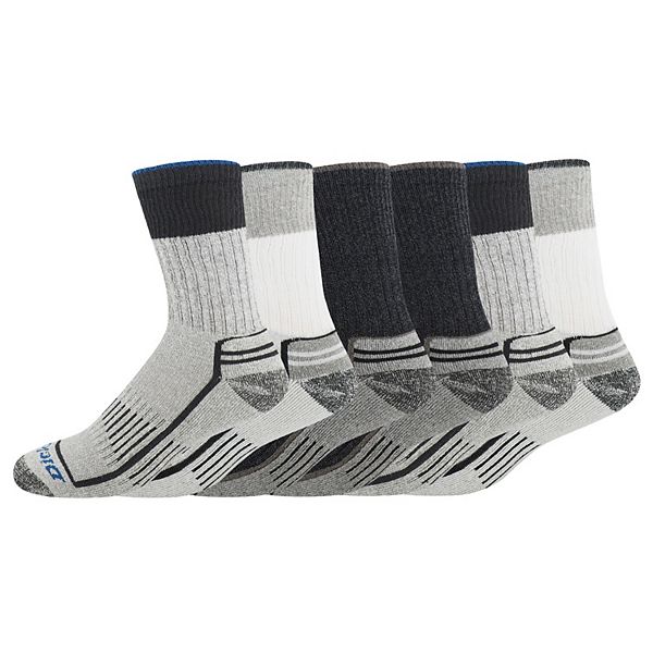 Mens Dickies Navigator 6 Pack Mid Crew Socks With Repreve®