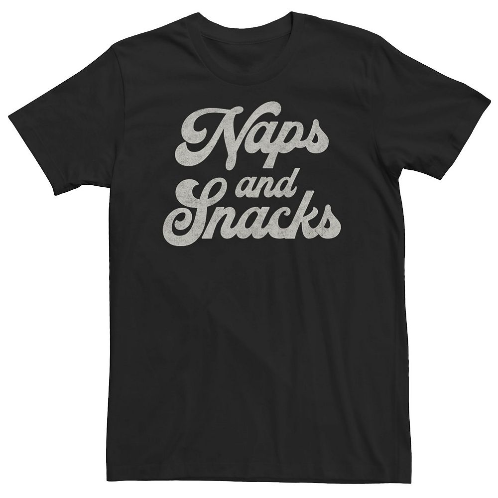 Big & Tall Trendy Naps And Snacks Tee