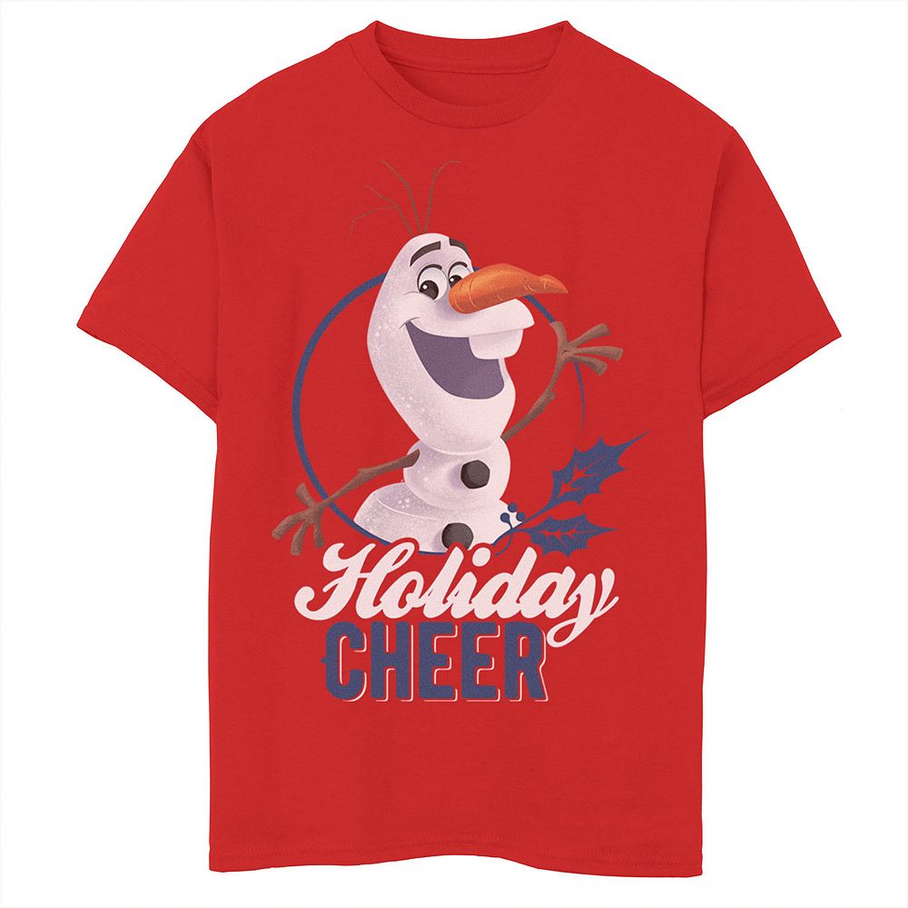 Disney's Frozen Boys 8-20 Olaf Holiday Cheer Portrait Graphic Tee
