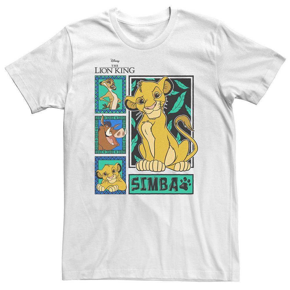 Disney's The Lion King Simba Big & Tall Jungle Panels Tee