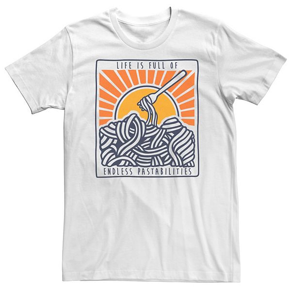Big & Tall "Life Is Full Of Endless Pastabilities" Tee