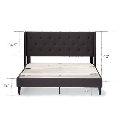 Lucid upholstered platform bed store