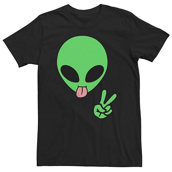 Big & Tall Alien Big Head Portrait Tee