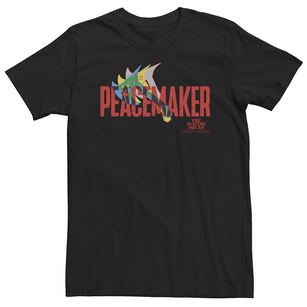 Big & Tall The Suicide Squad Peacemaker Hatchet Logo Tee
