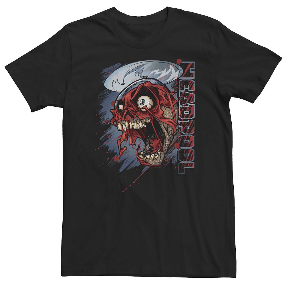 Big & Tall Marvel Headpool Screaming Portrait Tee