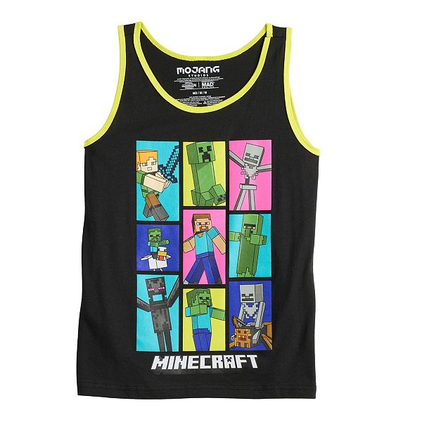 Boys 8-20 Minecraft Graphic Tank Top