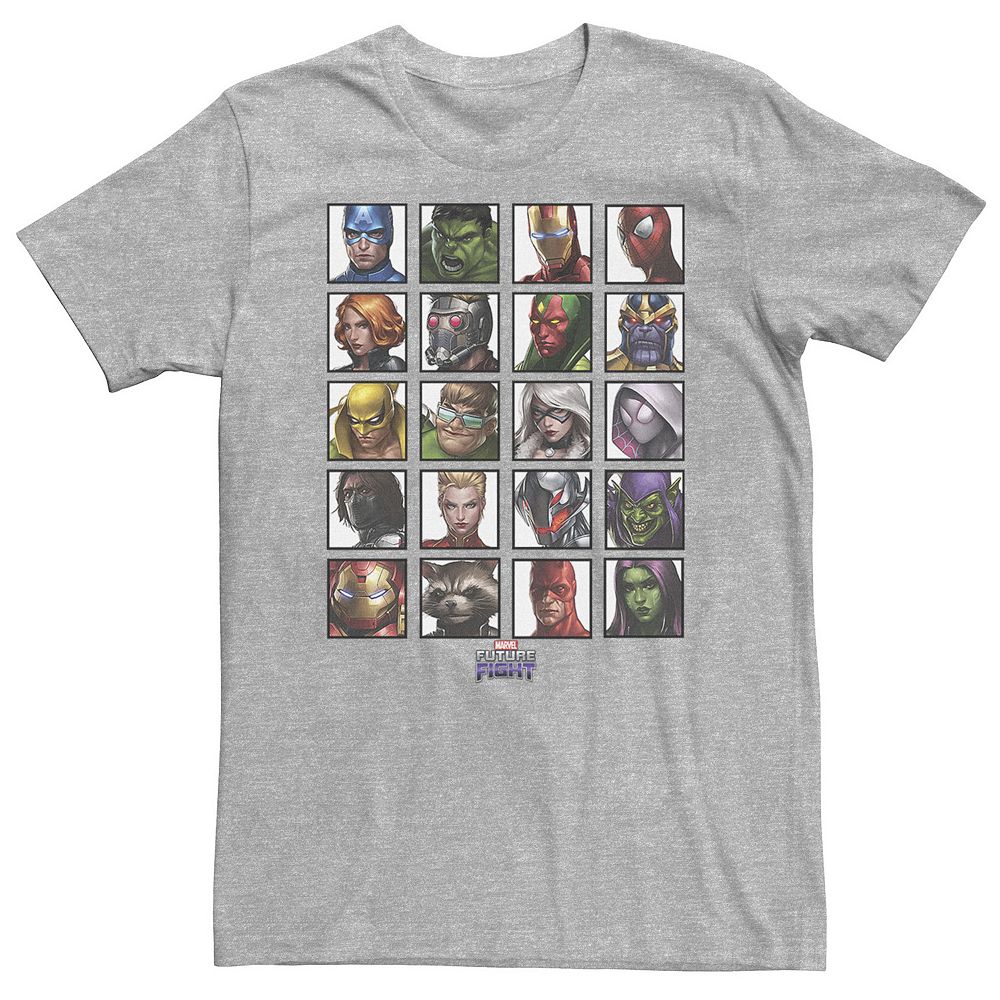 Big & Tall Marvel Future Fight Color Portrait Lineup Tee
