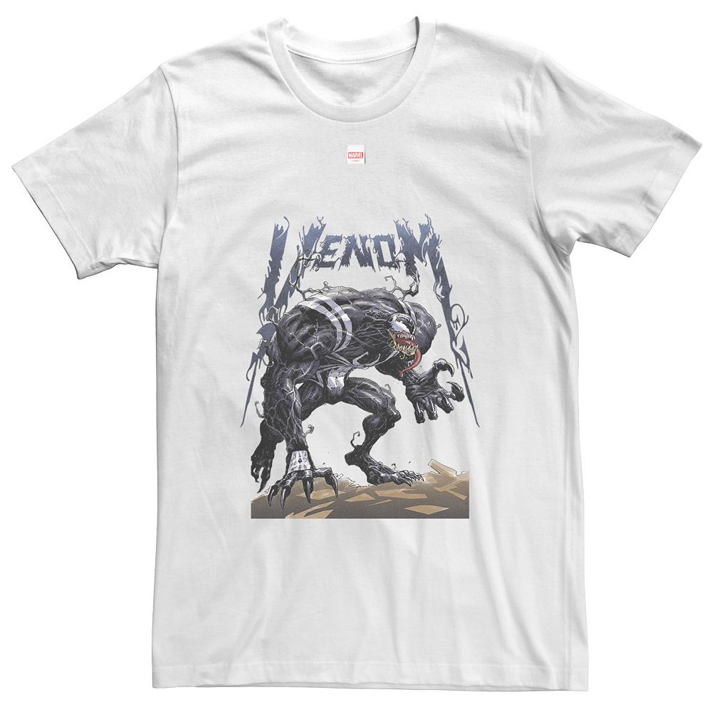 Big & Tall Marvel Venom Stance Tongue Out Claws Tee