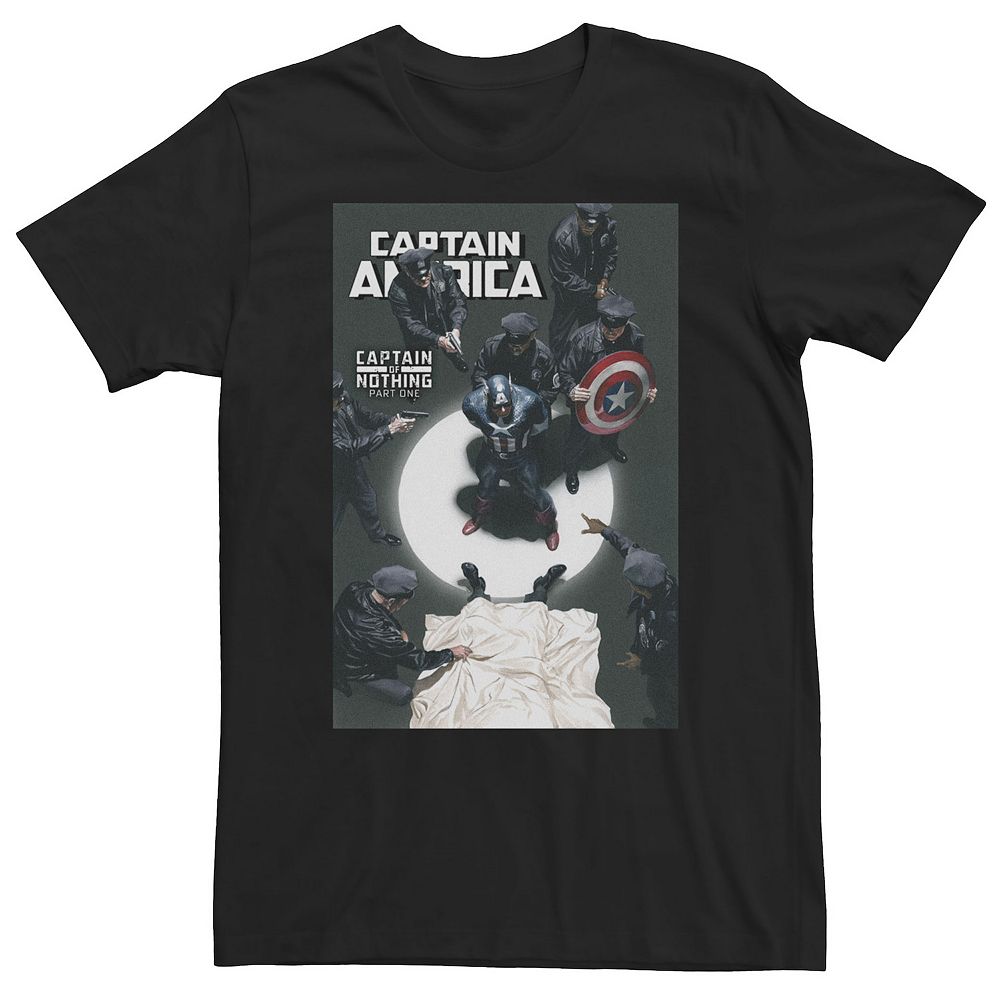 Big & Tall Marvel Comixology Captain America Captain Of Nothing Comic Tee