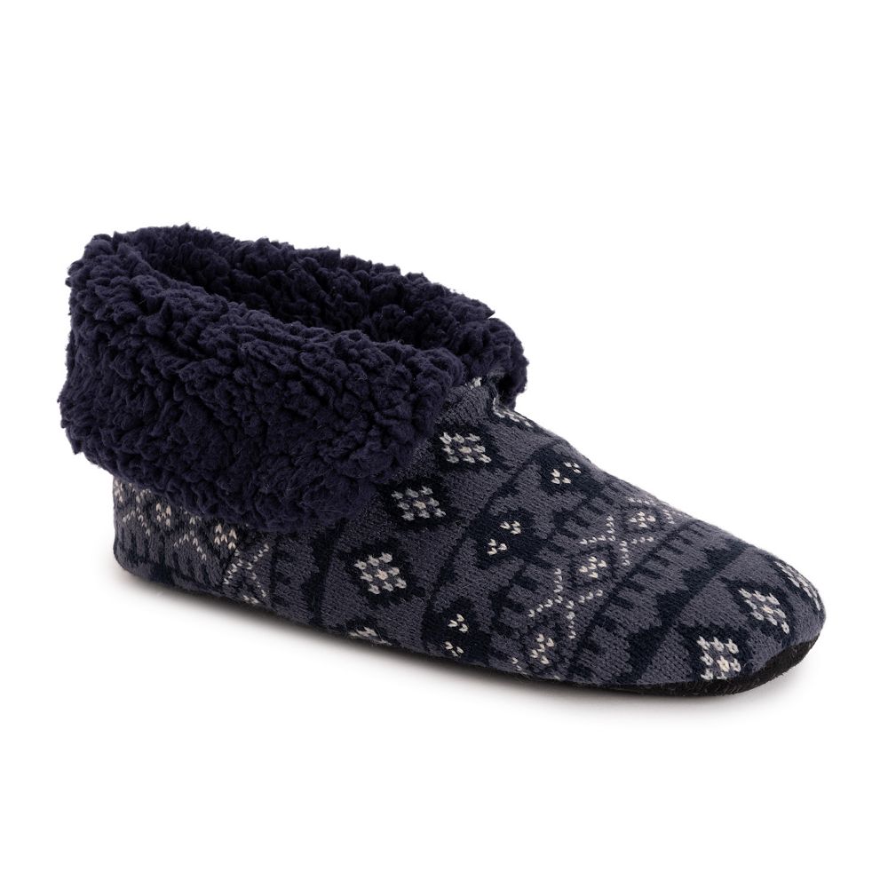 Men's MUK LUKS Foldover Sherpa Boot Slippers