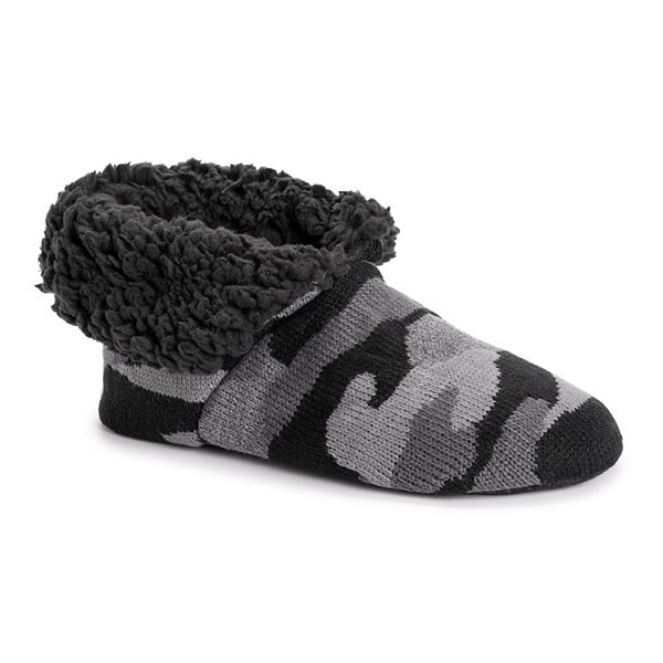 Men's MUK LUKS Foldover Sherpa Boot Slippers