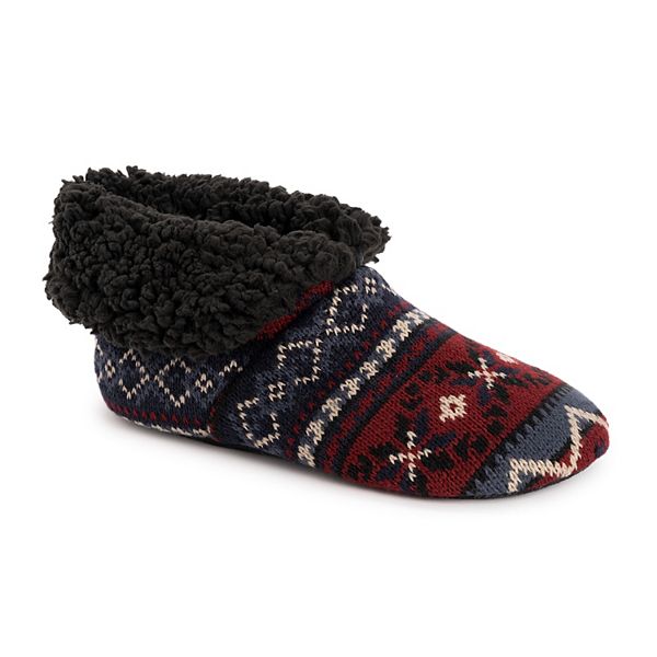 Men's MUK LUKS Foldover Sherpa Boot Slippers