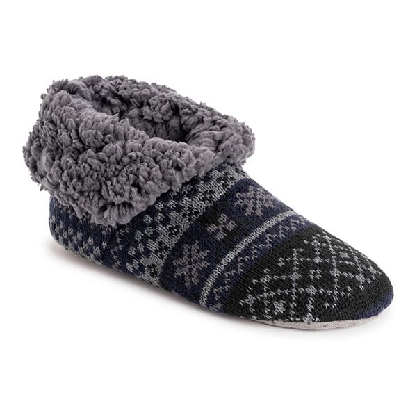 Men's MUK LUKS Foldover Sherpa Boot Slippers