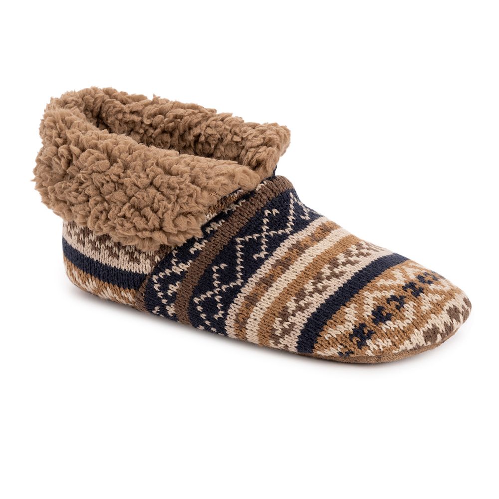 Men's MUK LUKS Foldover Sherpa Boot Slippers