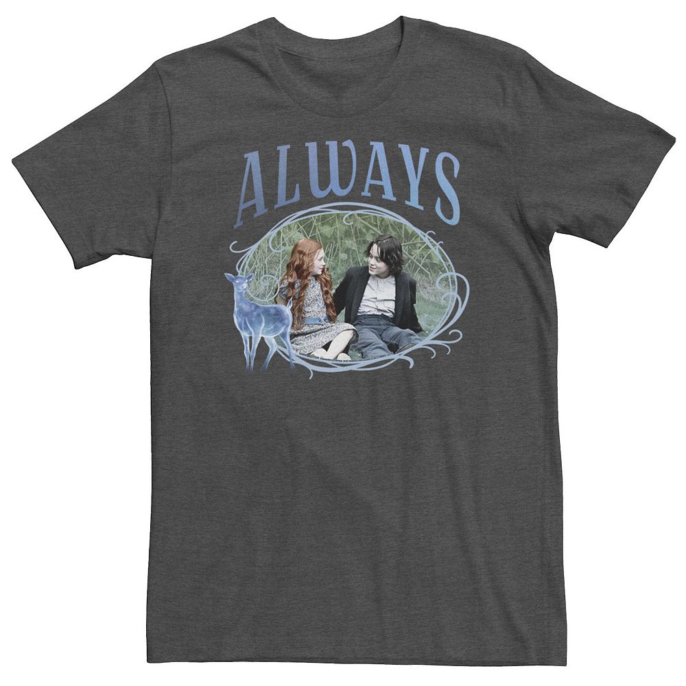 Big & Tall Harry Potter Snape And Lily Always Patronus Portrait Tee