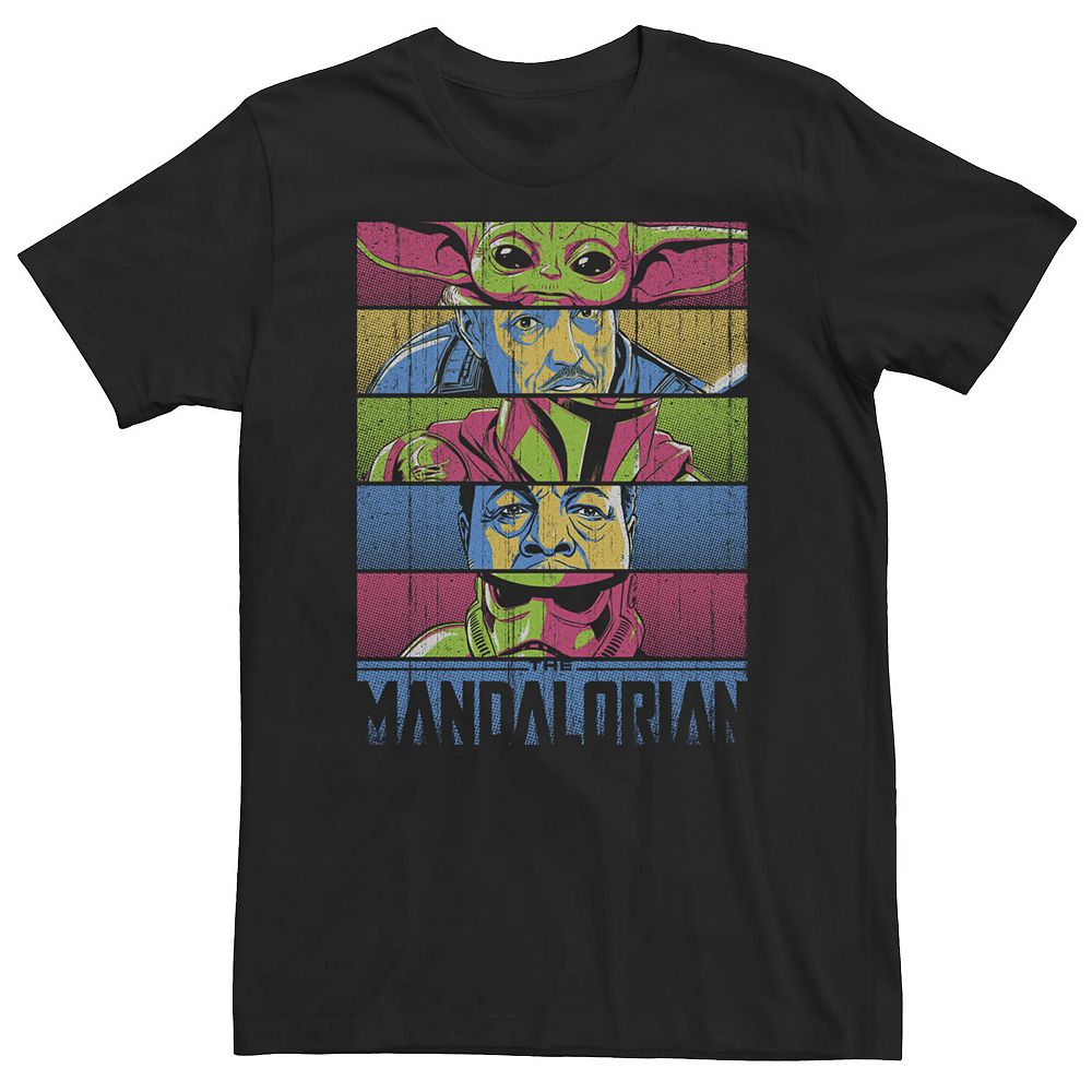 Big & Tall Star Wars: The Mandalorian Cast Icons Portrait Grid Tee