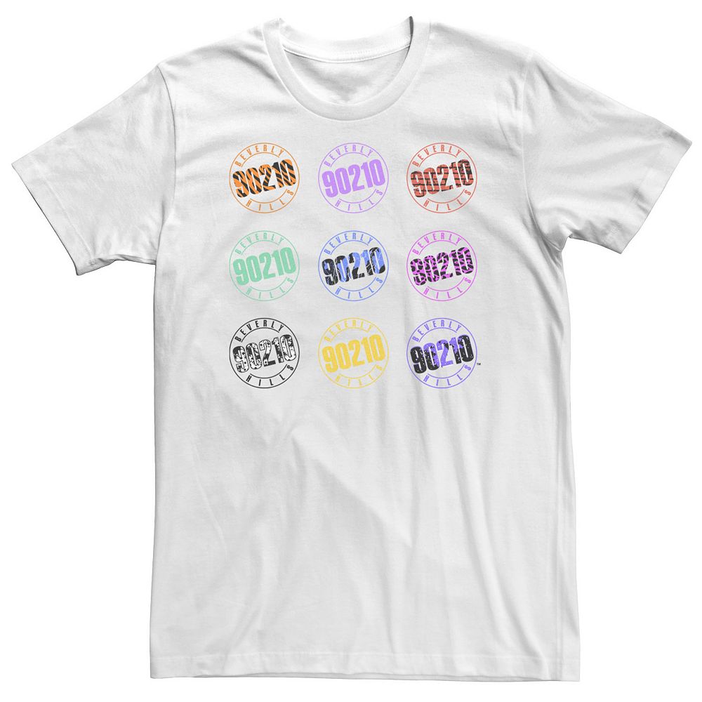 Big & Tall Beverly Hills 90210 Colored Logo Collage Tee
