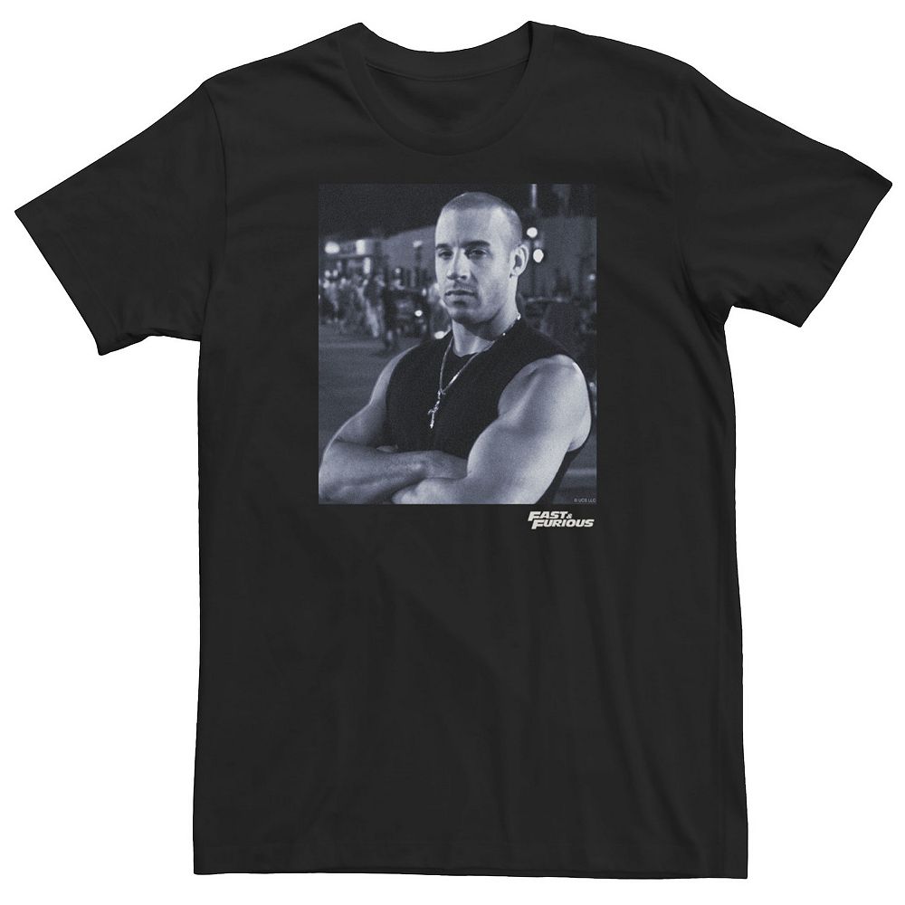 Big & Tall Fast & Furious Dominic Arms Crossed Portrait Tee