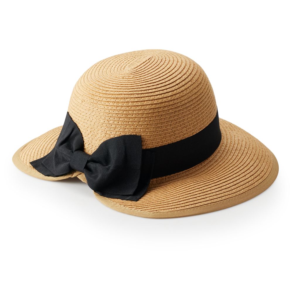 Women's LC Lauren Conrad Straw Split Back Cloche Hat