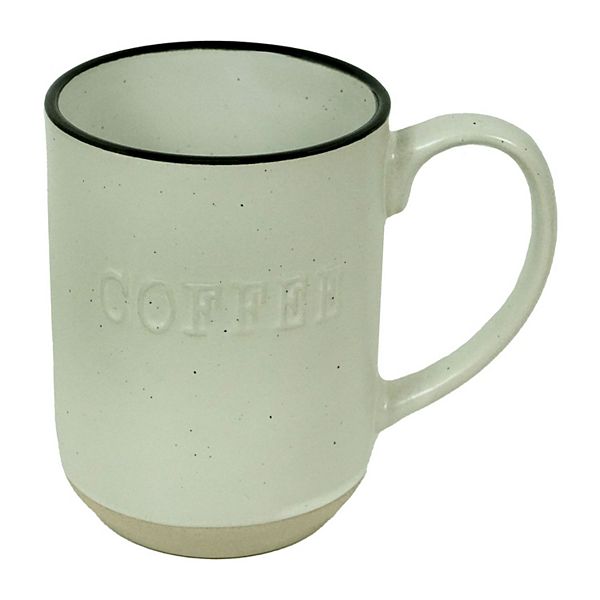 Enchante Accessories White Speckle Coffee Mug