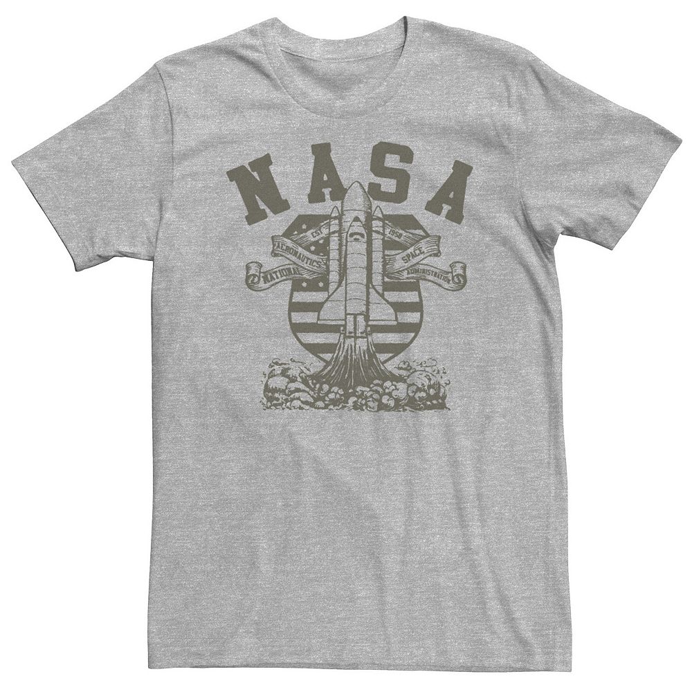 Big & Tall NASA Shuttle Crest Sketch Logo Tee
