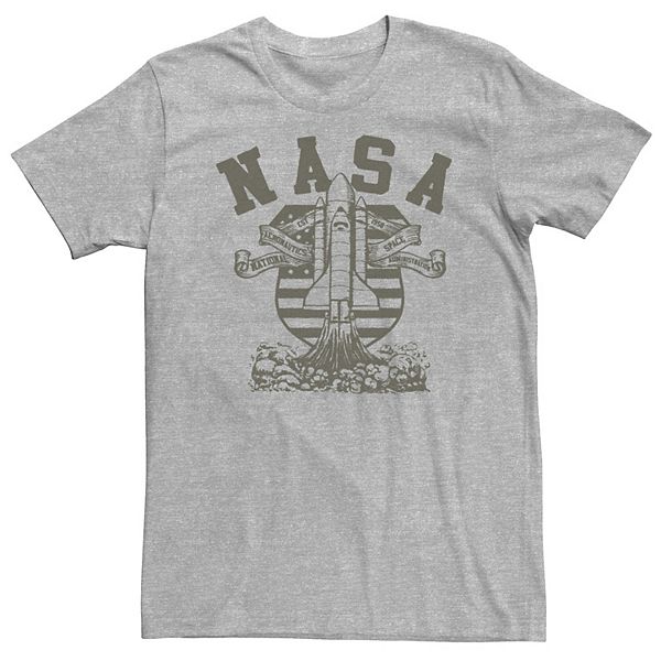 Big & Tall NASA Shuttle Crest Sketch Logo Tee