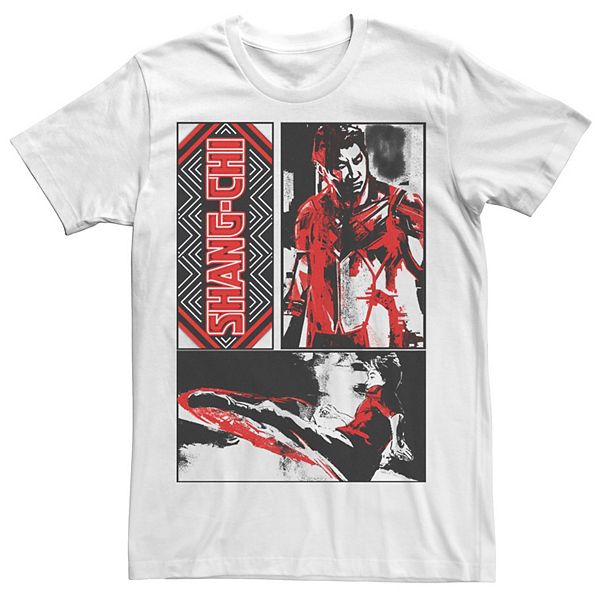 Big And Tall Marvel Shang Chi Kicking Poster Tee