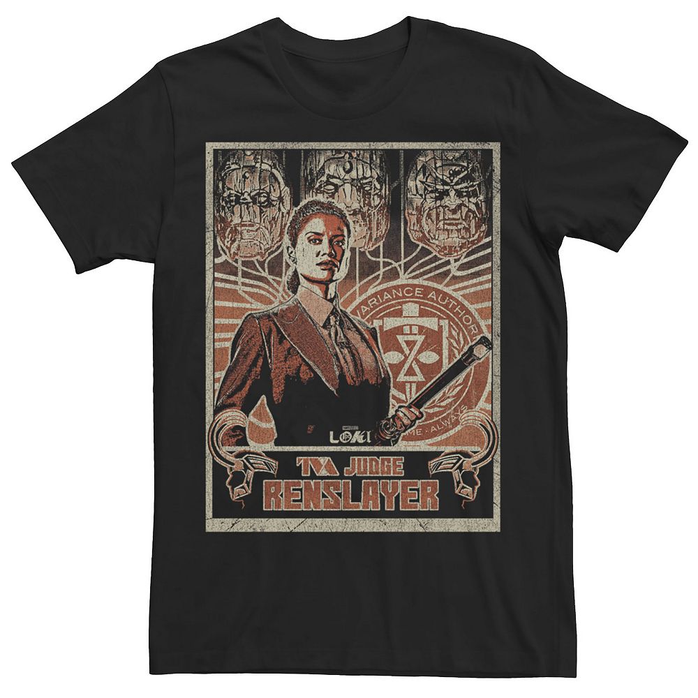 Big & Tall Marvel Loki Judge Renslayer Poster Tee