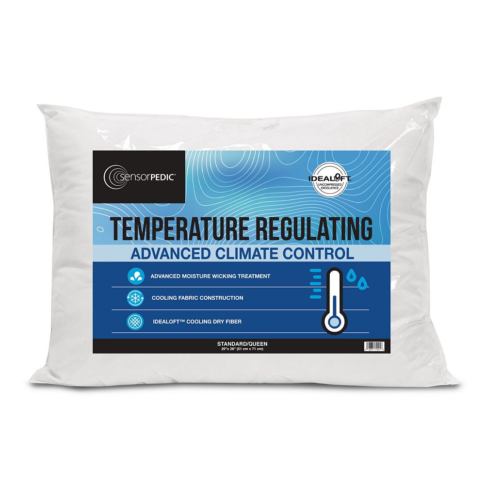 SensorPEDIC Temperature Regulating Advanced Climate Control Bed Pillow ...