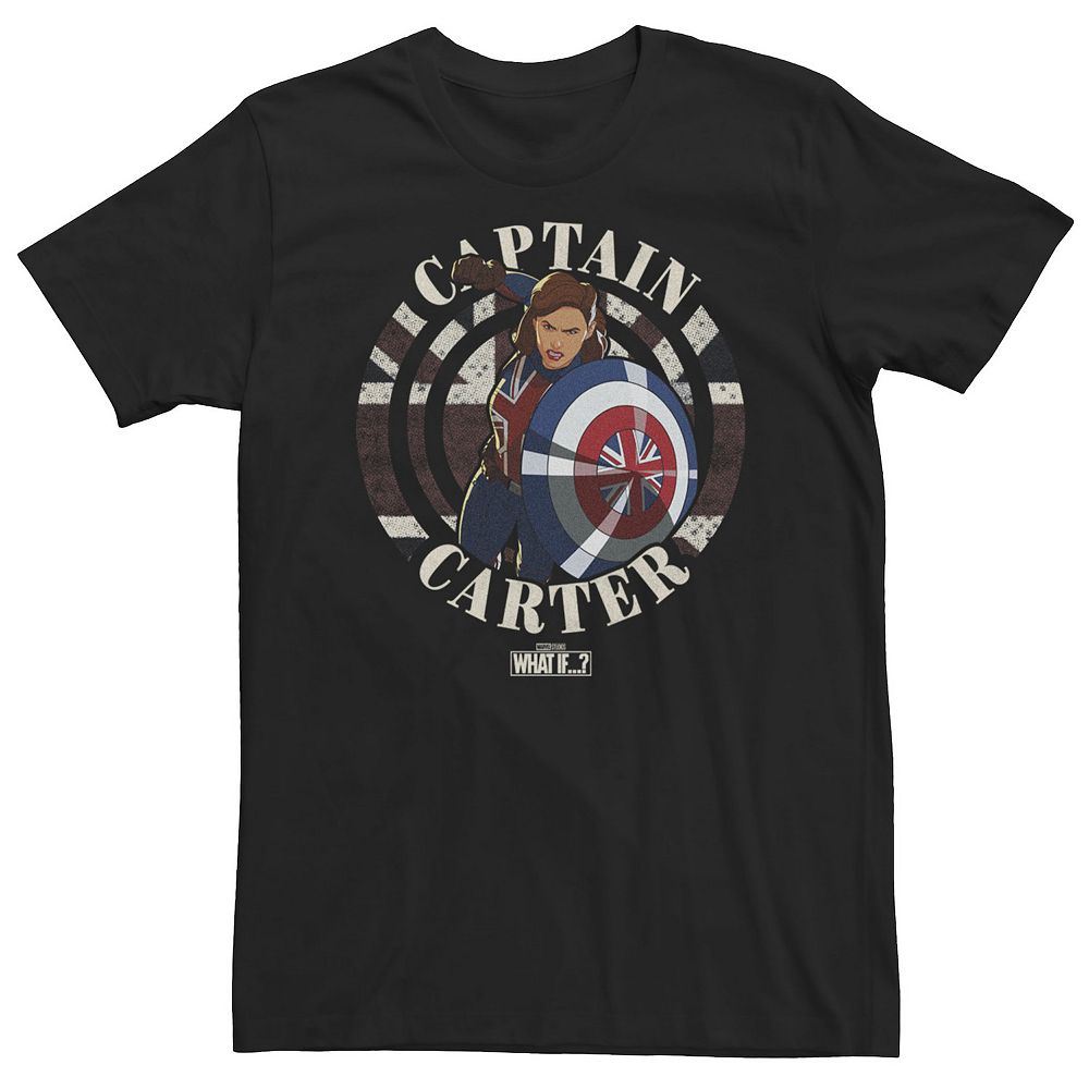 Big & Tall Marvel Captain Carter Stamp Tee