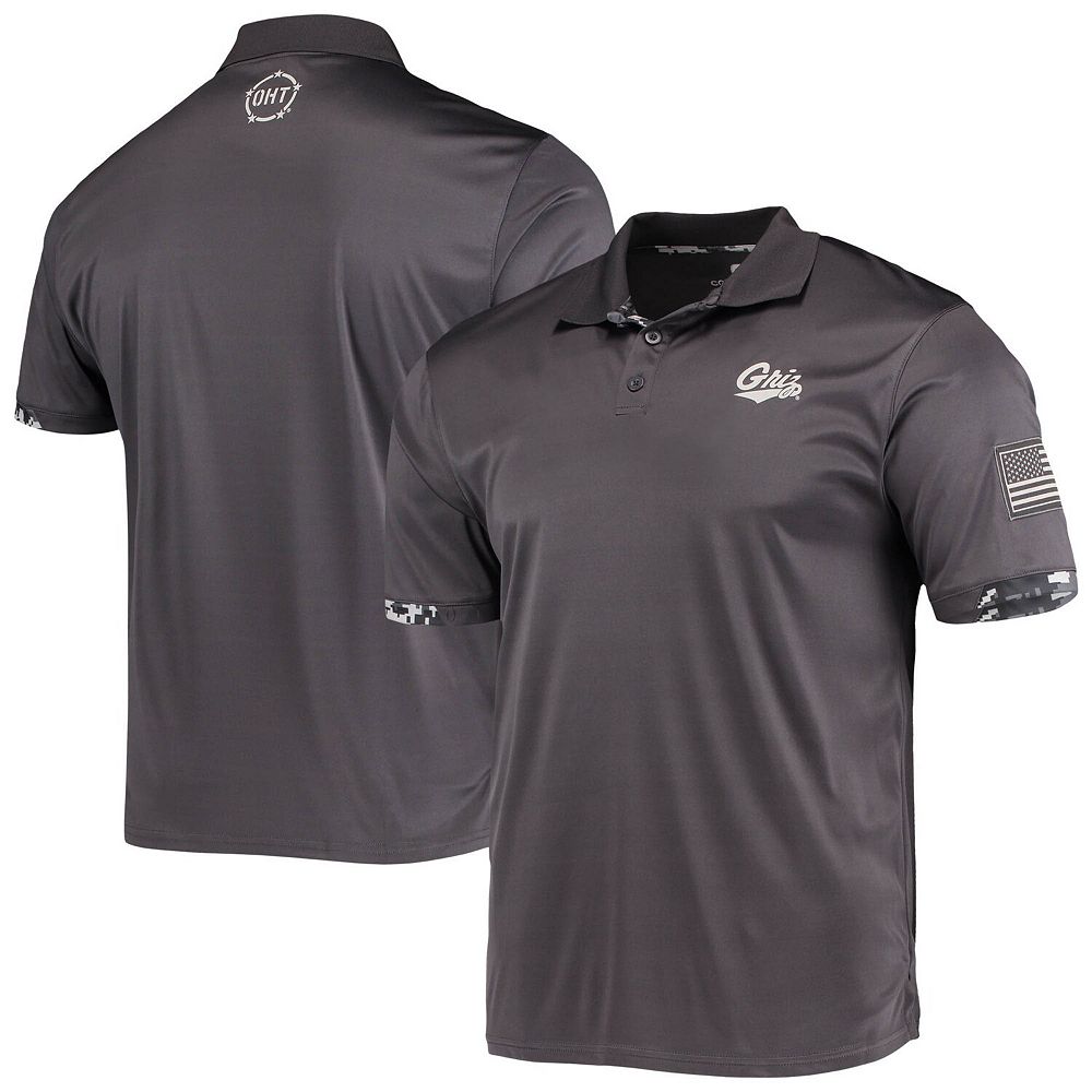 Men's Colosseum Charcoal Montana Grizzlies Operation Hat Trick Military ...