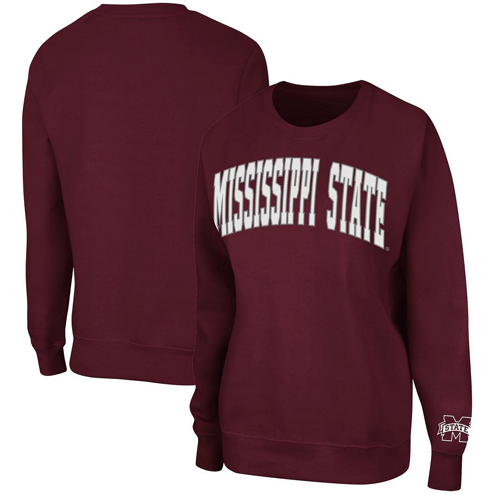 Women's Colosseum Maroon Mississippi State Bulldogs Campanile Pullover ...