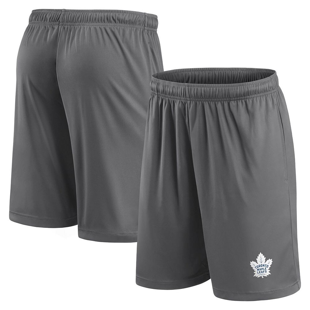 Men's Fanatics Branded Gray Toronto Maple Leafs Primary Logo Shorts