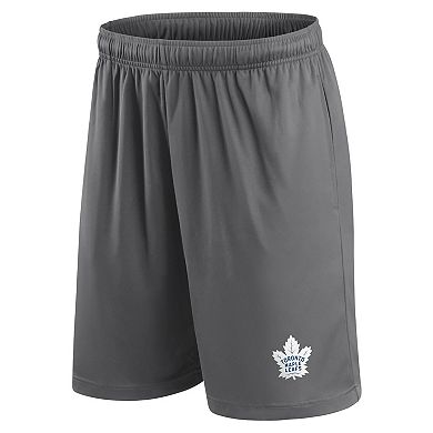 Men's Fanatics Branded Gray Toronto Maple Leafs Primary Logo Shorts