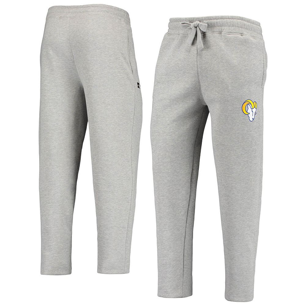 Men's Gray Los Angeles Rams Starter Option Run Sweatpants